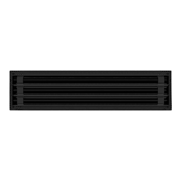 Texas Buildmart BUILDMART - 24x6 Black Modern AC Vent Cover - Standard ...