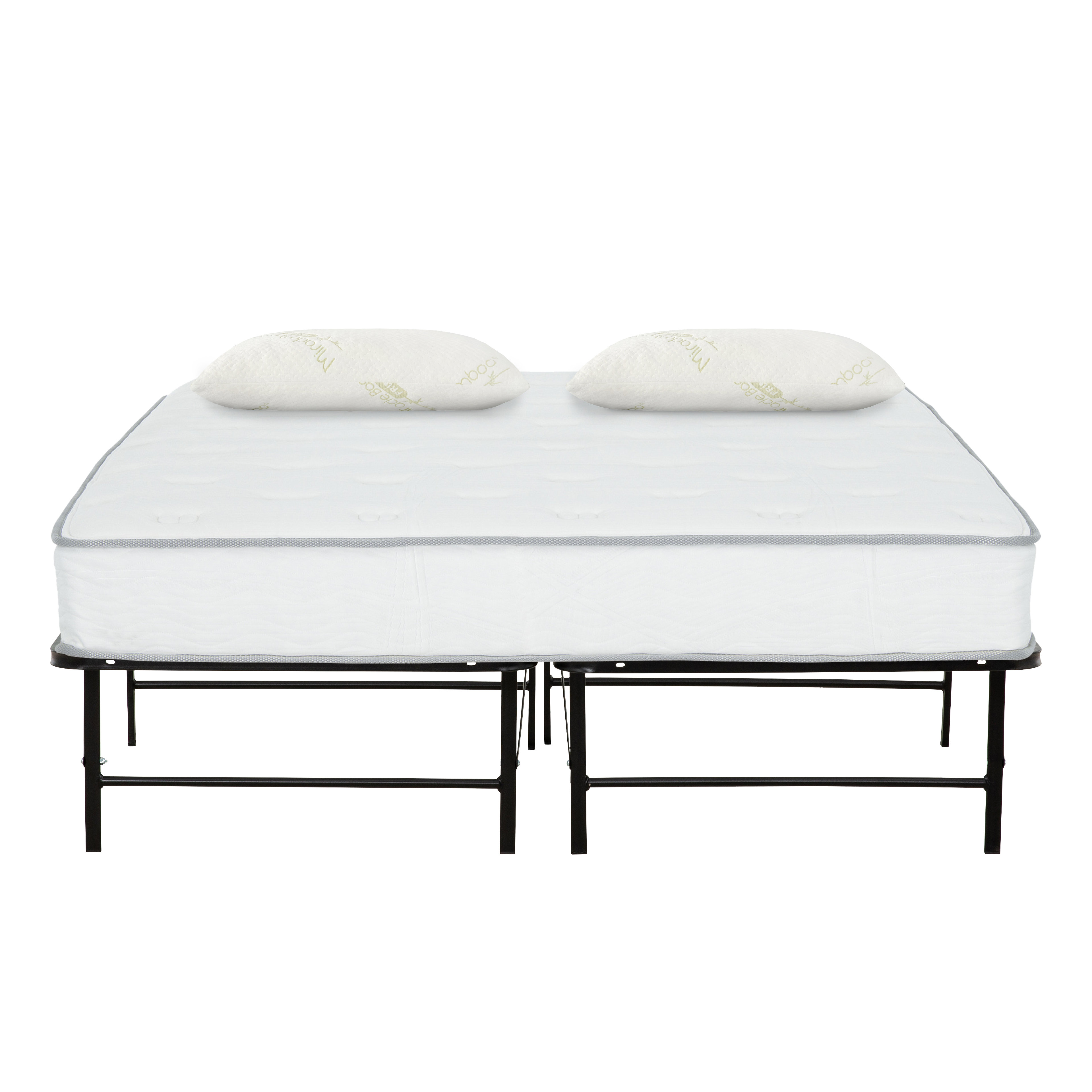 Primo International Solar 9 in. Pocket Coil Mattress with 14 in. Bed ...