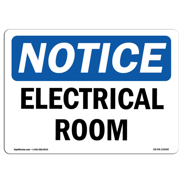SignMission Electrical Room Sign | Wayfair