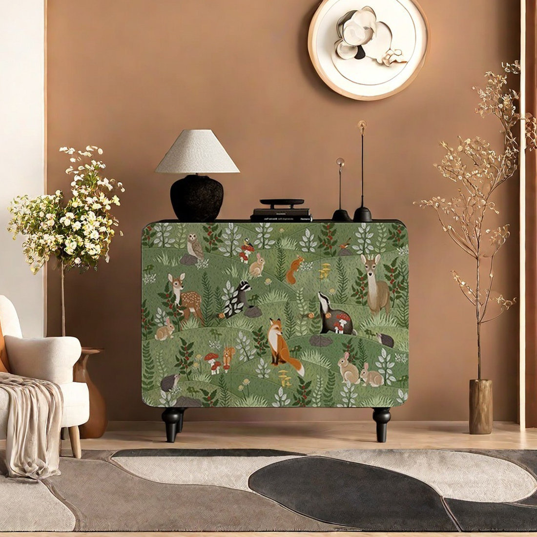 Vivid Space Creation Pastoral style solid wood art sideboard - Wayfair ...