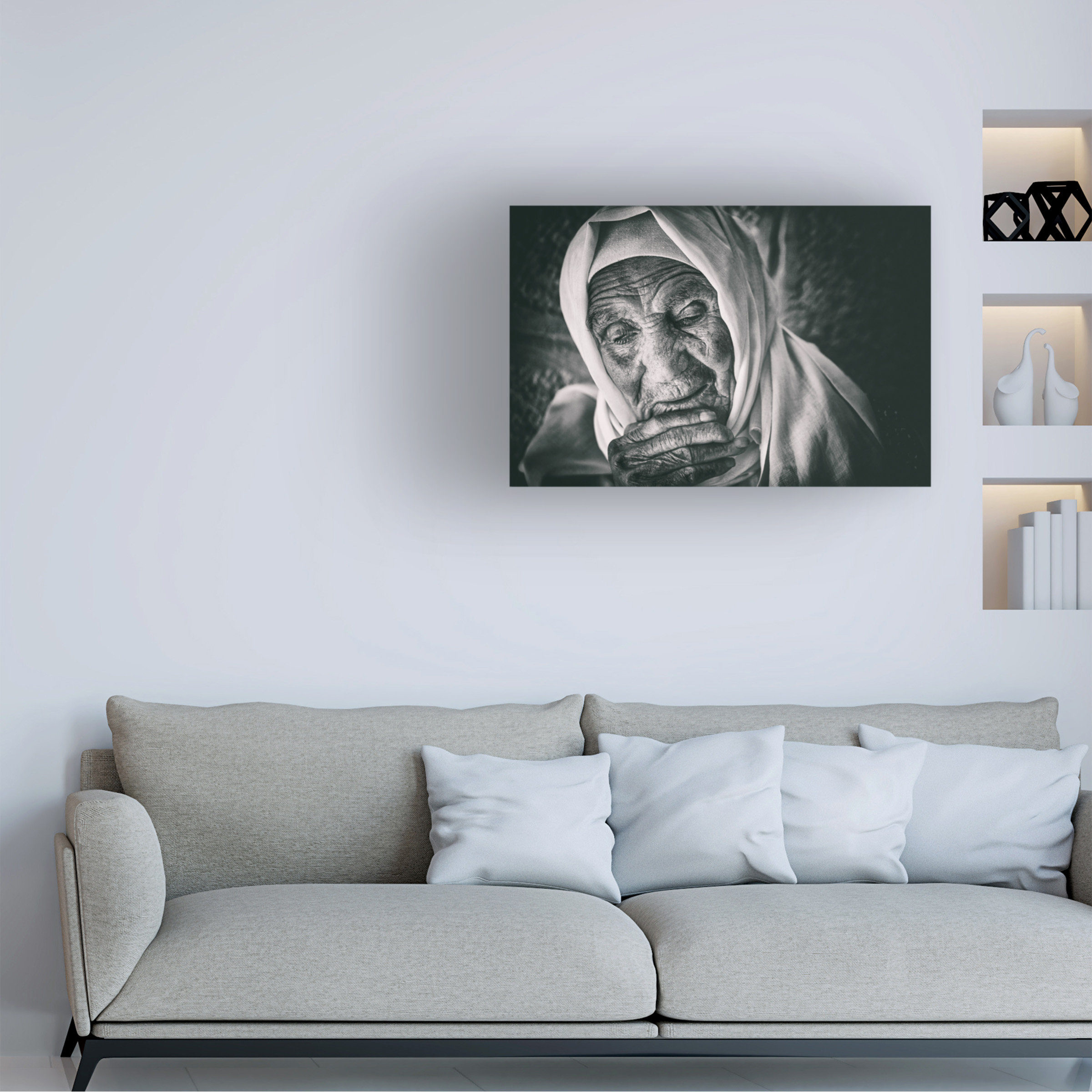 Ebern Designs Rami Al Adwan Worried Canvas Art | Wayfair