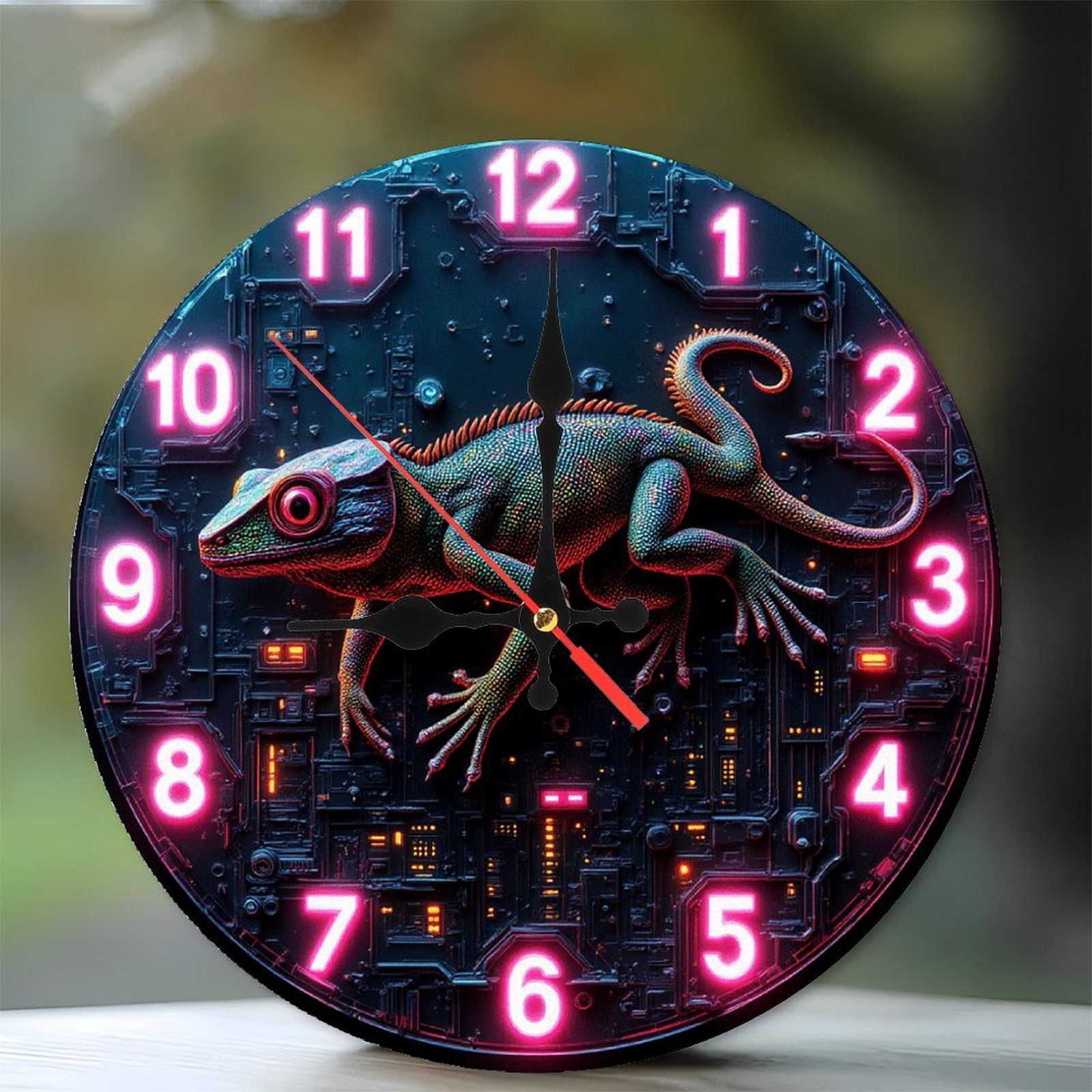 East Urban Home 10'' Round MDF Wall Clock with Silent Quartz Movement ...