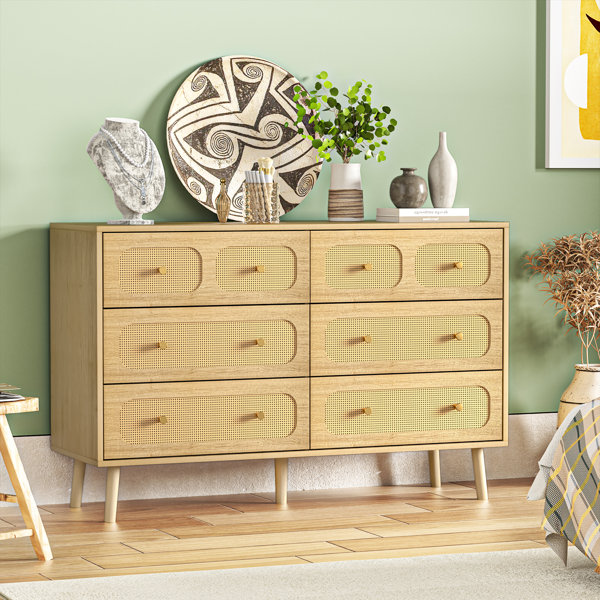 Bay Isle Home™ Abery 6 - Drawer Dresser & Reviews | Wayfair