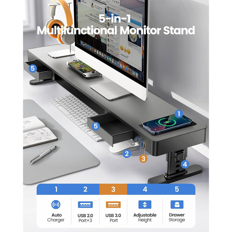 Kiflic Metal Monitor Stand | Wayfair