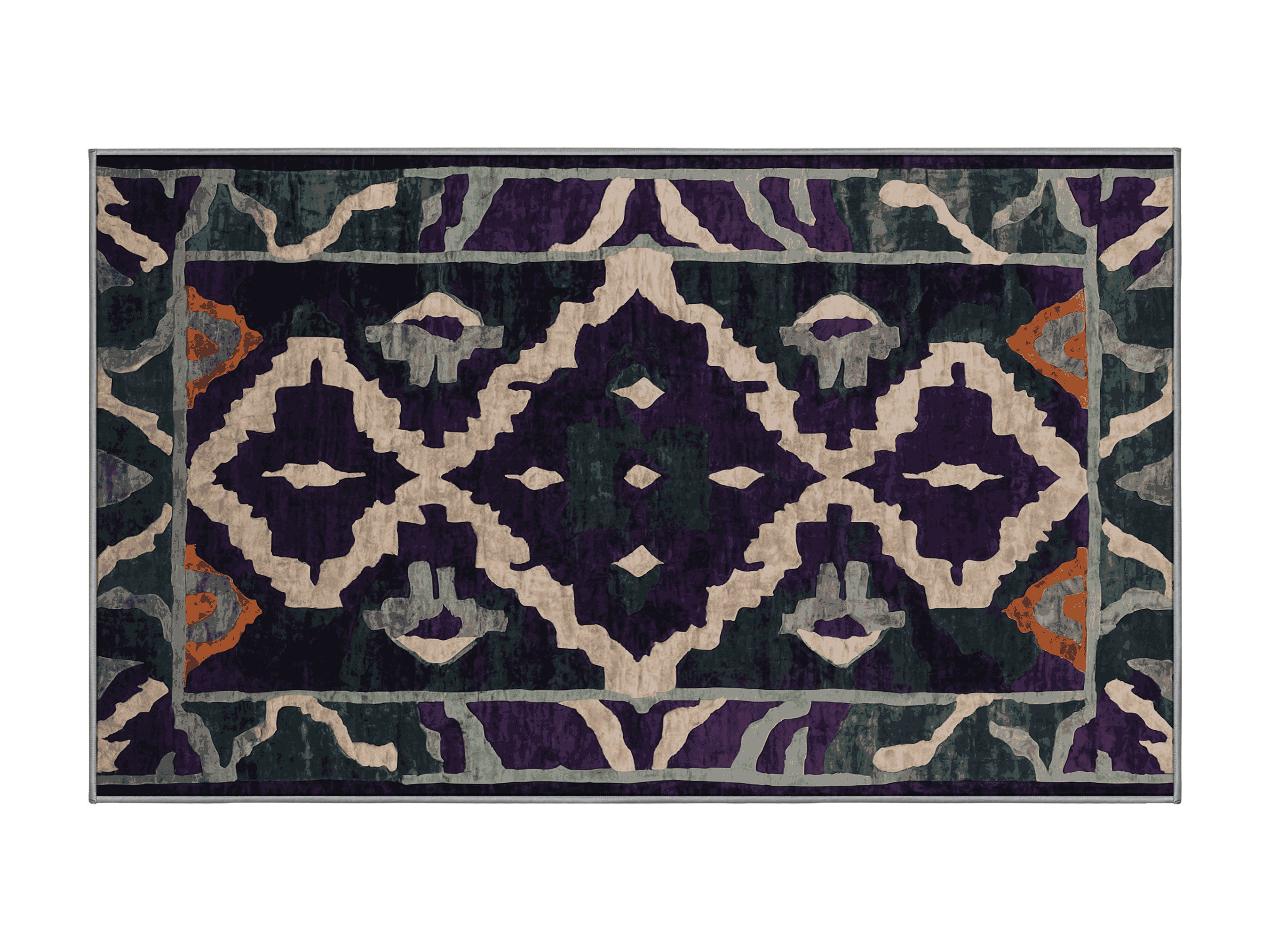 Bungalow Rose Machine Washable Purple Area Rug | Wayfair