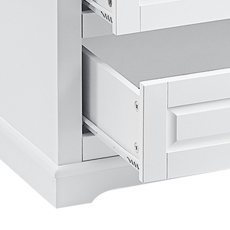 Red Barrel Studio® Freestanding Tall Bathroom Storage Linen Cabinet ...