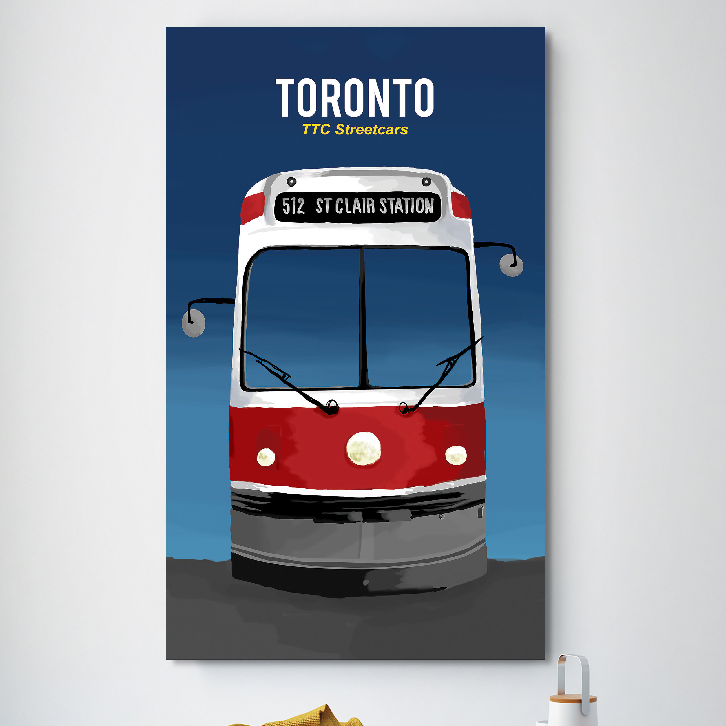 Picture Perfect International Streetcar TTC - Wrapped Canvas Print ...