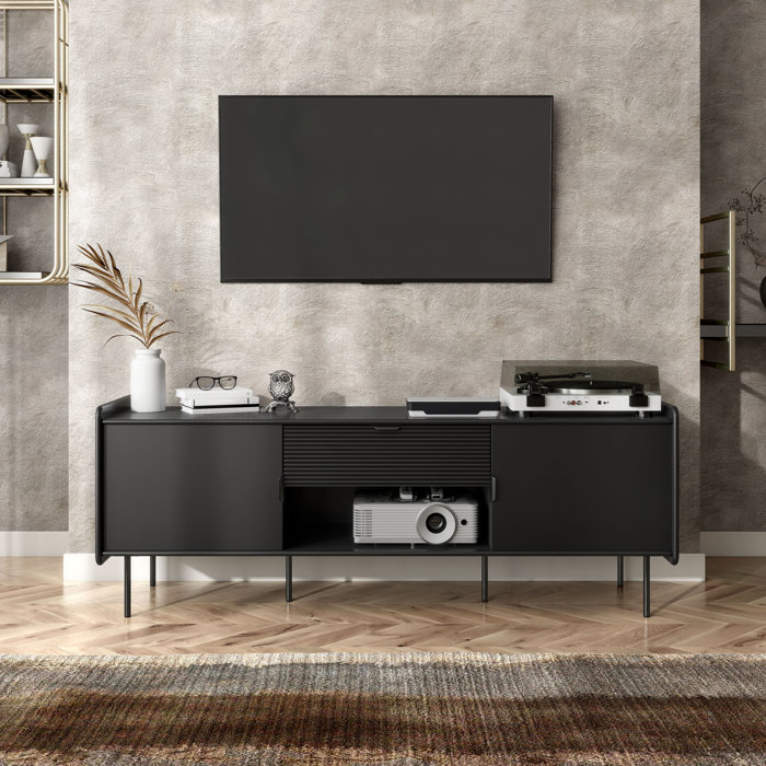 Latitude Run® Tulle 60" Wide Tv Console | Wayfair