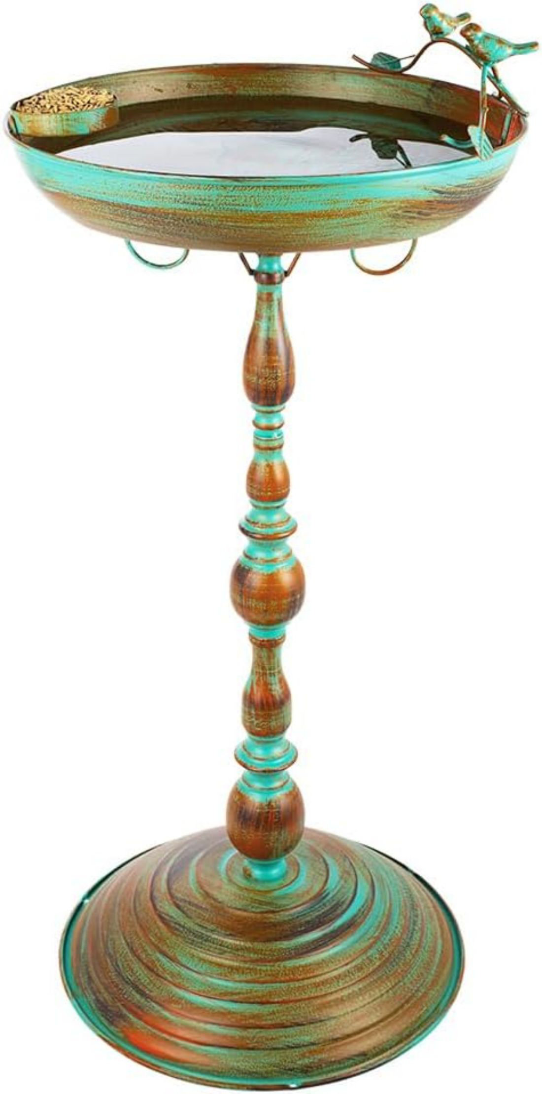Bungalow Rose Garden Bird Bath With Roman Pedestal, 13'' Dia Bird Bath ...