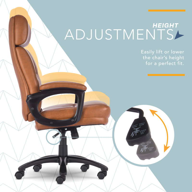 Click365 Classic Executive Big & Tall Office Chair, Ergonomic High-Back ...