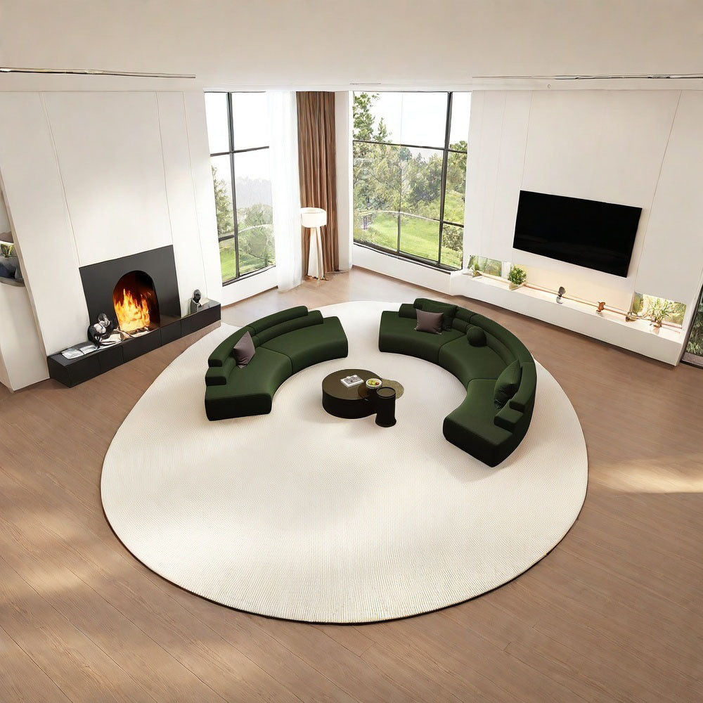 KANGLY Semi-circular curved light luxury negotiation sofa | Wayfair