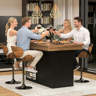 George Oliver Bar Height Table with Fridge Space, 41.1" H Counter ...