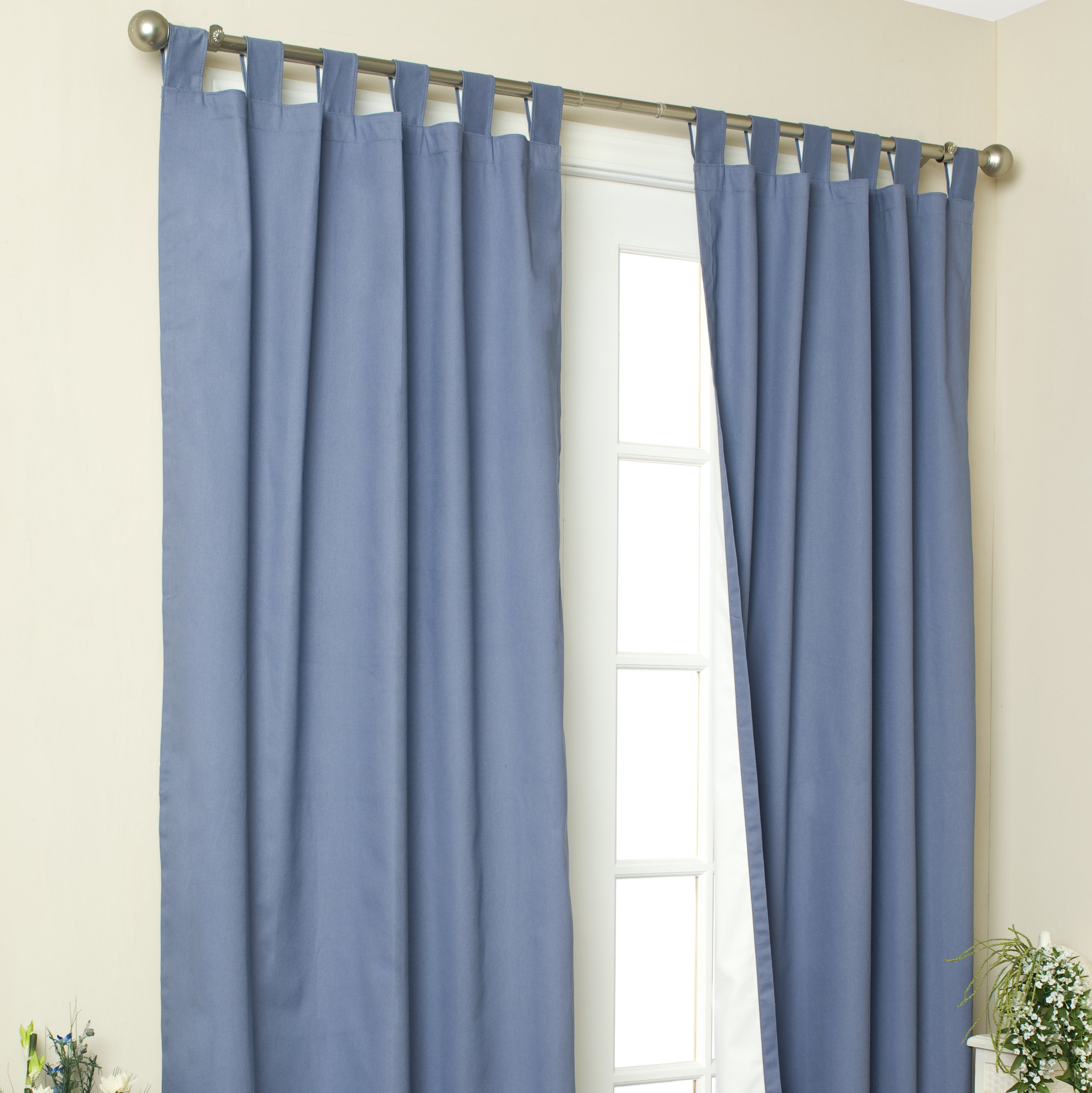 Thermalogic Weathermate Solid Cotton Tab Top Curtain Pair & Reviews ...