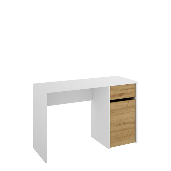 17 Stories Morus 110.3cm W Rectangle Computer Desk with and Cabinet ...