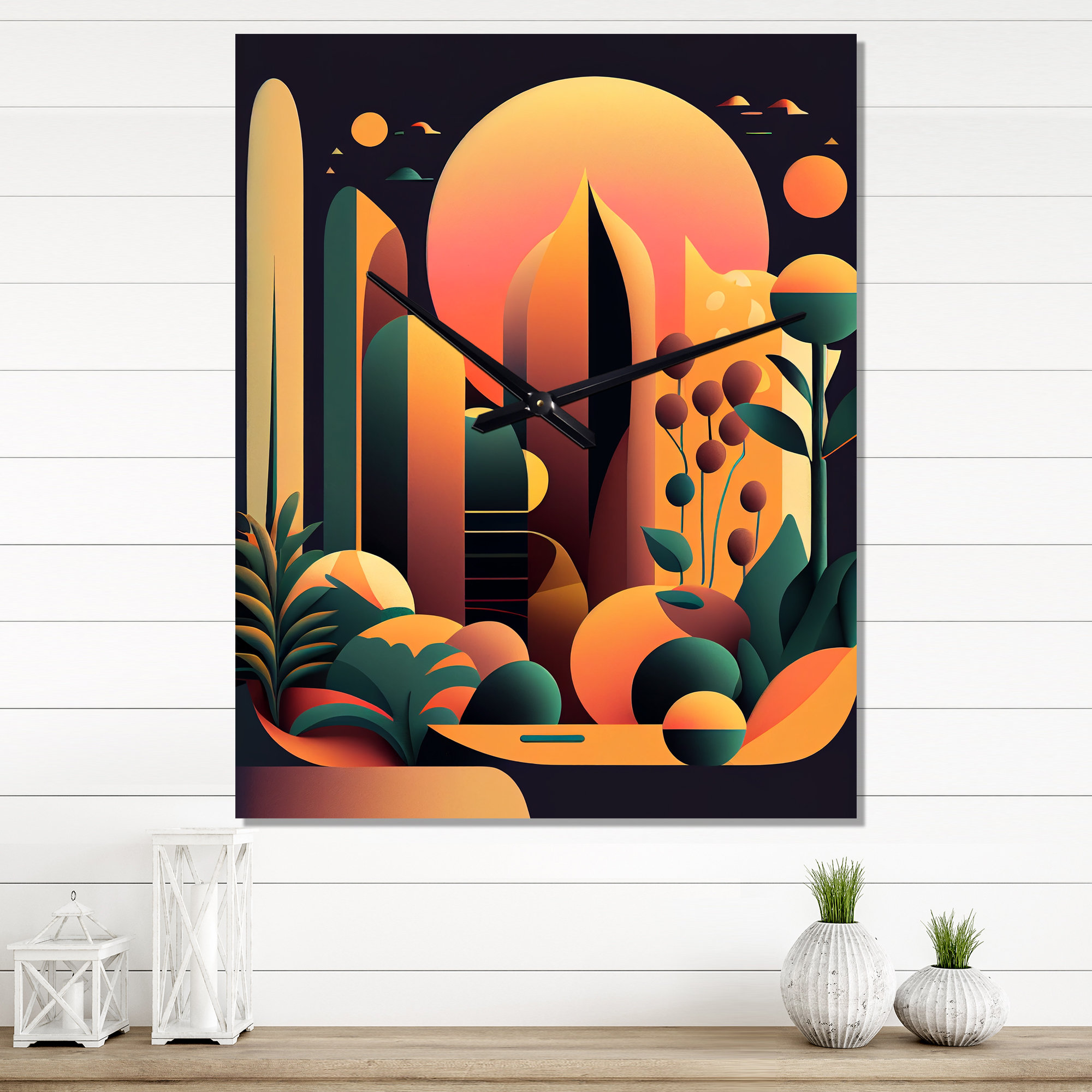 East Urban Home Spring Joy Celebration II - Abstract Landscape Wall ...