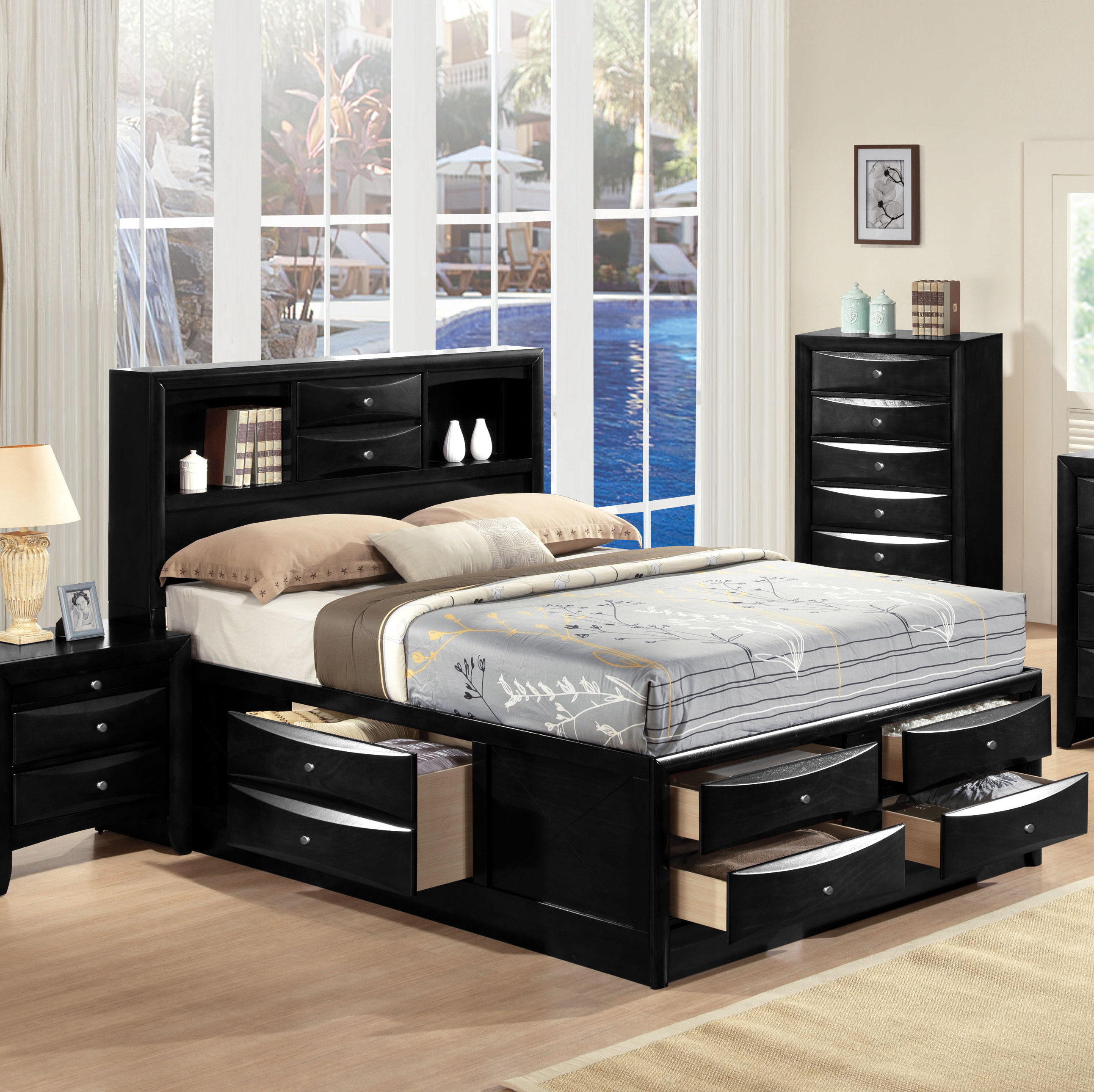 Lark Manor™ Crowson Storage Platform Bed & Reviews | Wayfair
