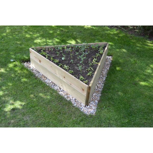 Freeport Park Ridge Triangular Raised Bed - 120cm each side, Height ...