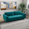 George Oliver Elsner 88" Velvet Square Arm Sofa & Reviews | Wayfair