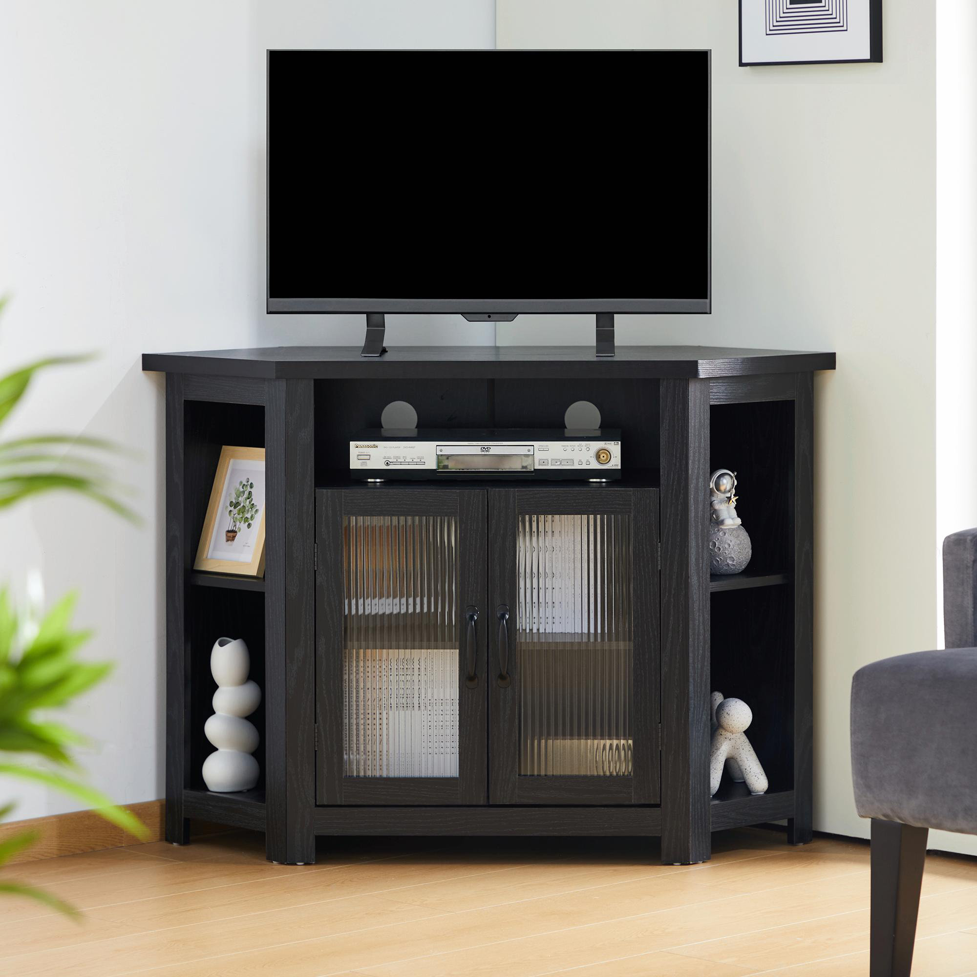 Red Barrel Studio® Cenzi 44.09'' W Corner TV Stand with Storage ...