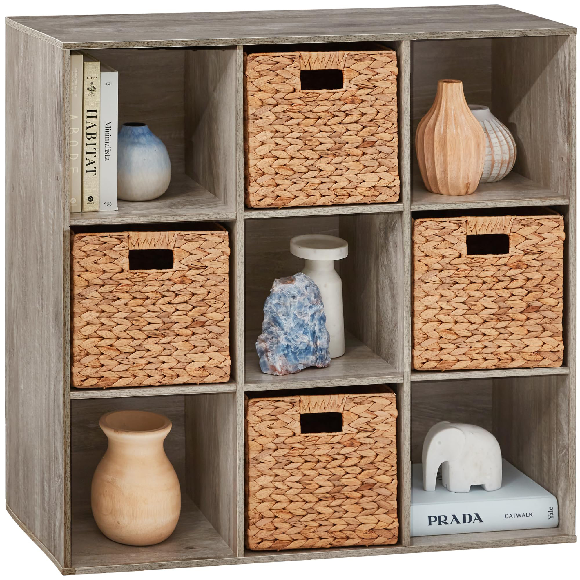 Latitude Run® 9-Cube storage manager, bookshelf opening, bookshelf ...