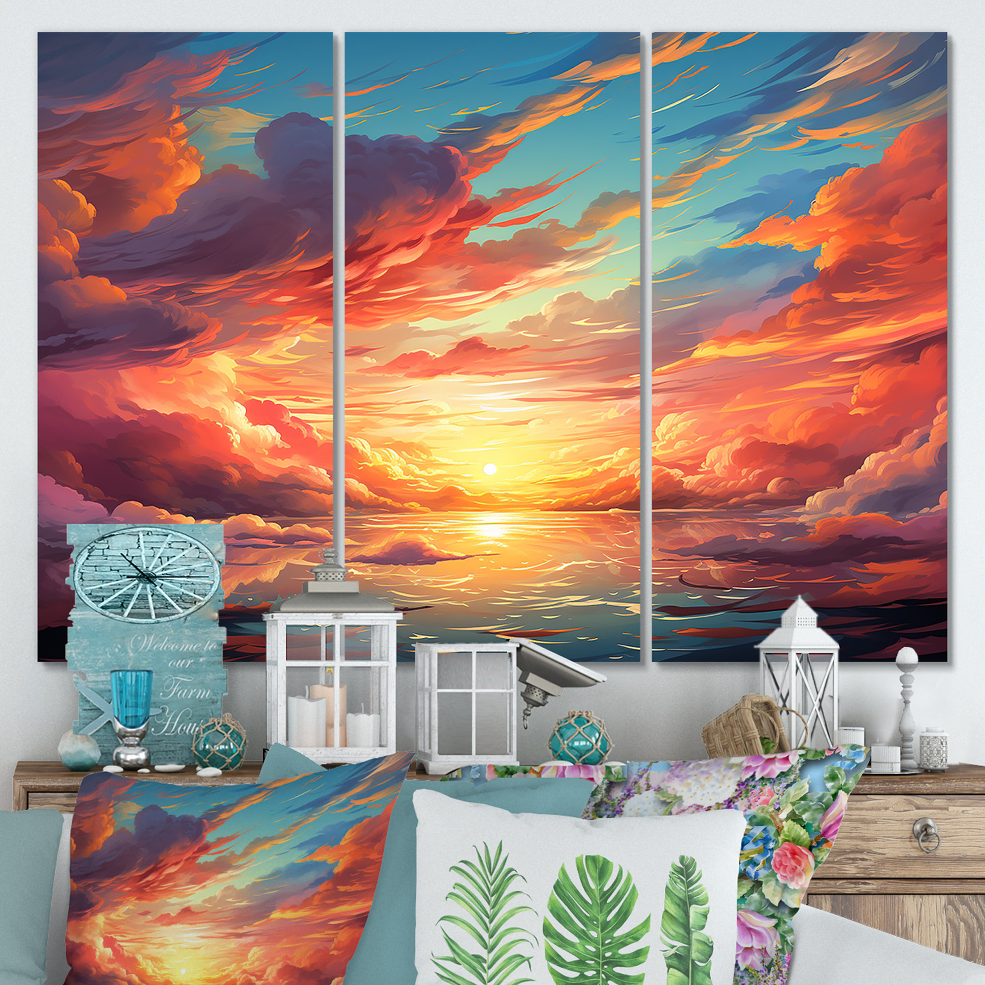 Dovecove Magical Sunset Sky II - Sky Wall Art | Wayfair