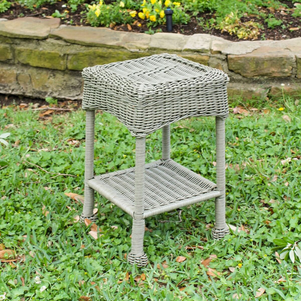 Lark Manor Arved Square Wicker/Rattan Outdoor Side Table & Reviews ...