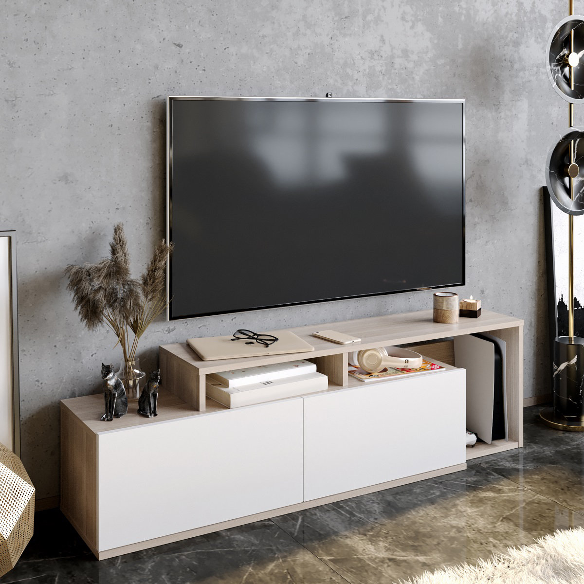 Ebern Designs Niklas 59'' Media Console & Reviews | Wayfair