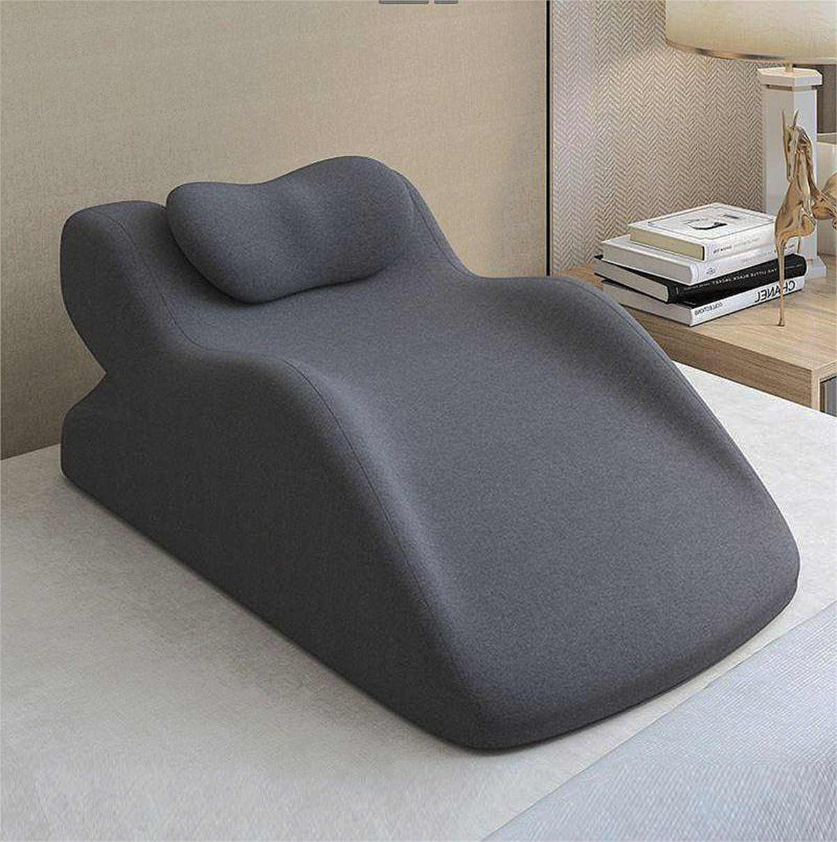 Lipoton Ergonomic Spinal Posture Support & Multi-Functional Bed Pillow ...