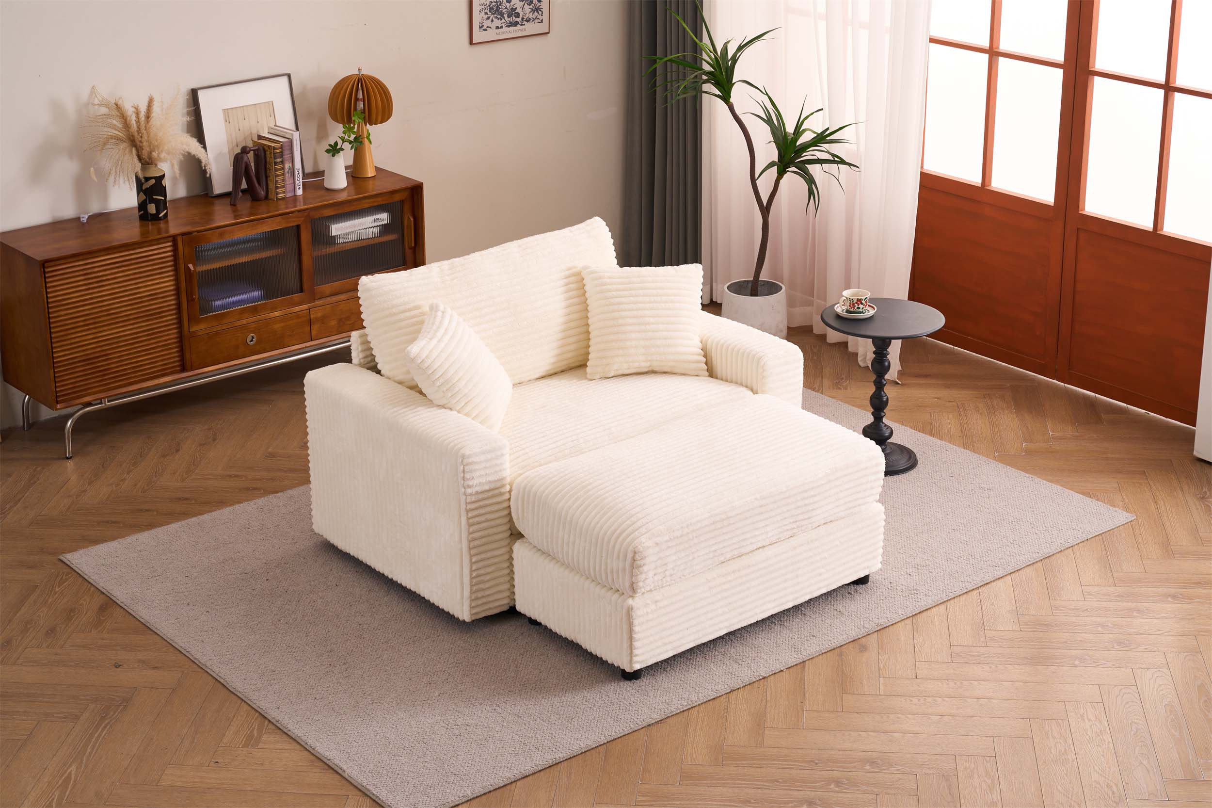 Mercer41 Comfortable and Multi-Functional Sofa Chair with Removable ...