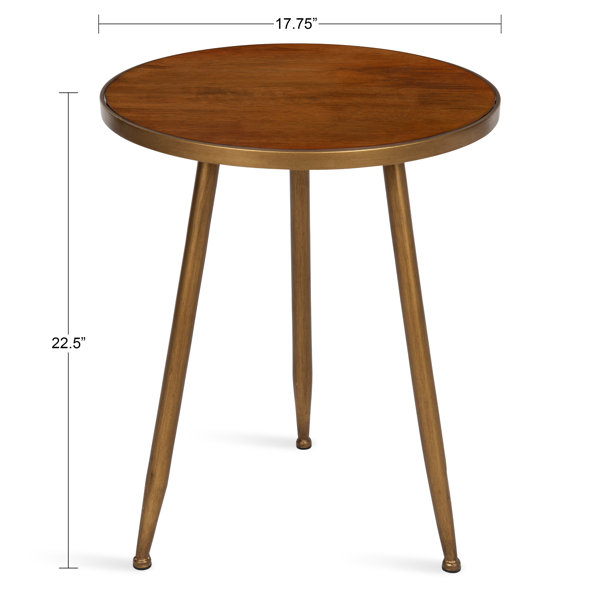 Wade Logan® Moffat Solid Wood Top End Table & Reviews | Wayfair