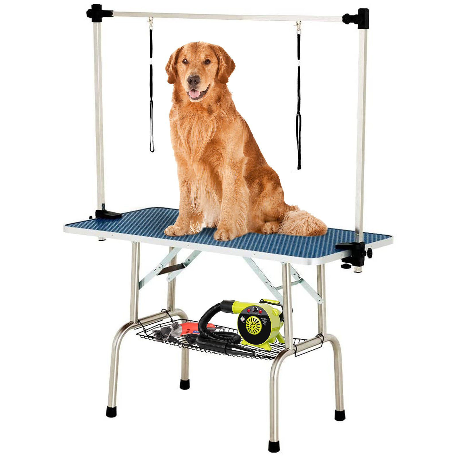 Oarlike 70'' H x 47'' W x 24'' D Folding Grooming Table | Wayfair