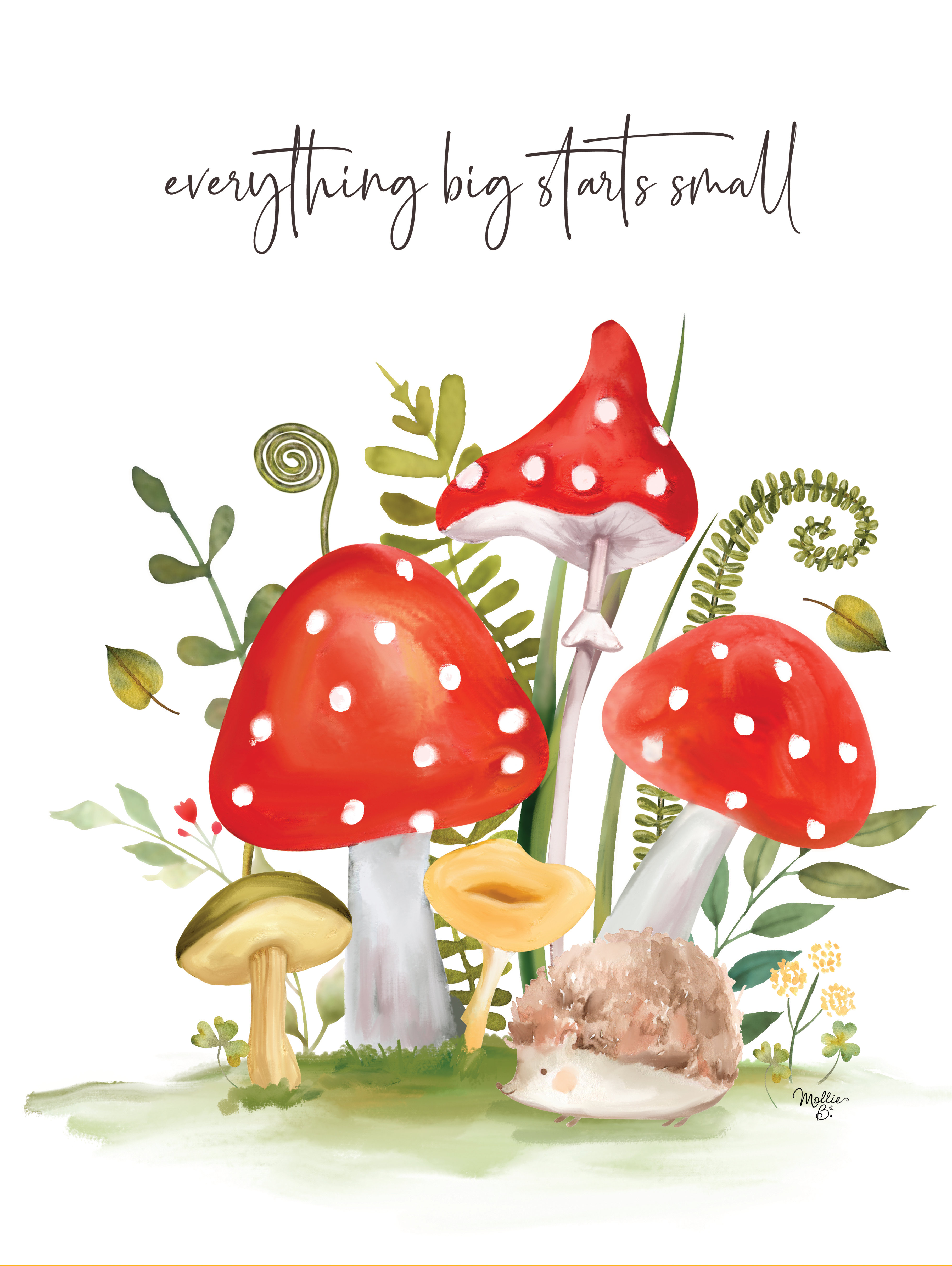 Trinx Albieri Everything Big Starts Small On Canvas by Mollie B ...