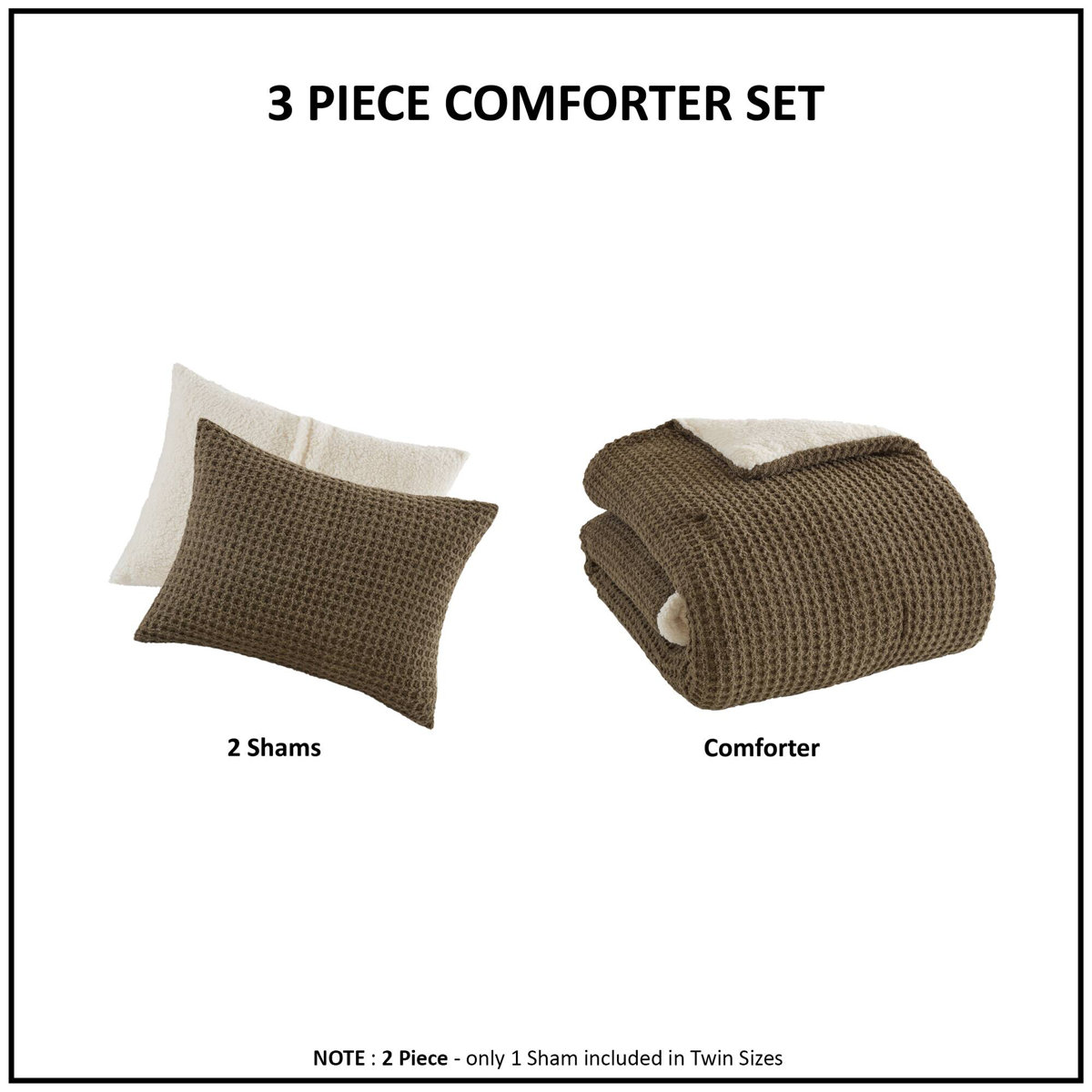 Madison Park Riordan Waffle Knit Chenille Comforter Set & Reviews | Wayfair