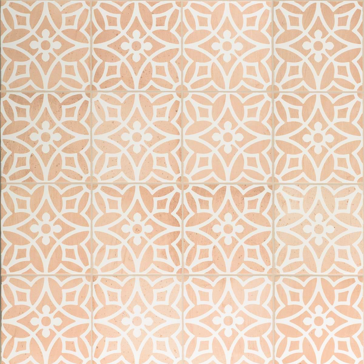 Bond Tile Solara Terracotta 8.85 In. X 8.85 In. Matte Porcelain Floor ...