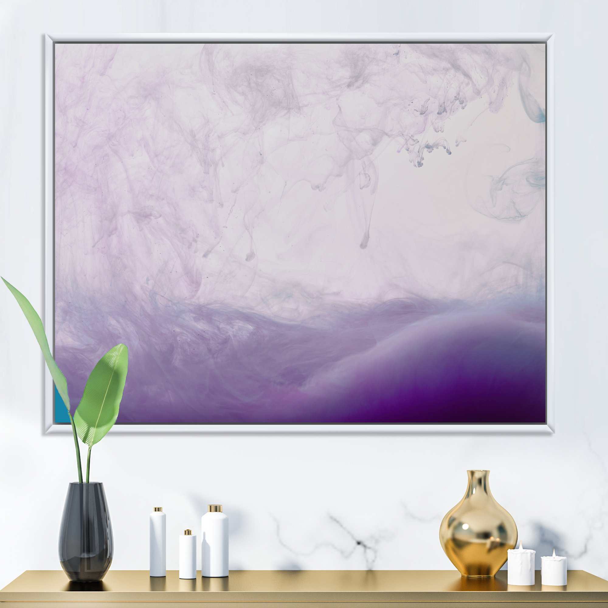 Wrought Studio Abstract Violet Swirls Paint " Abstract Violet Swirls ...