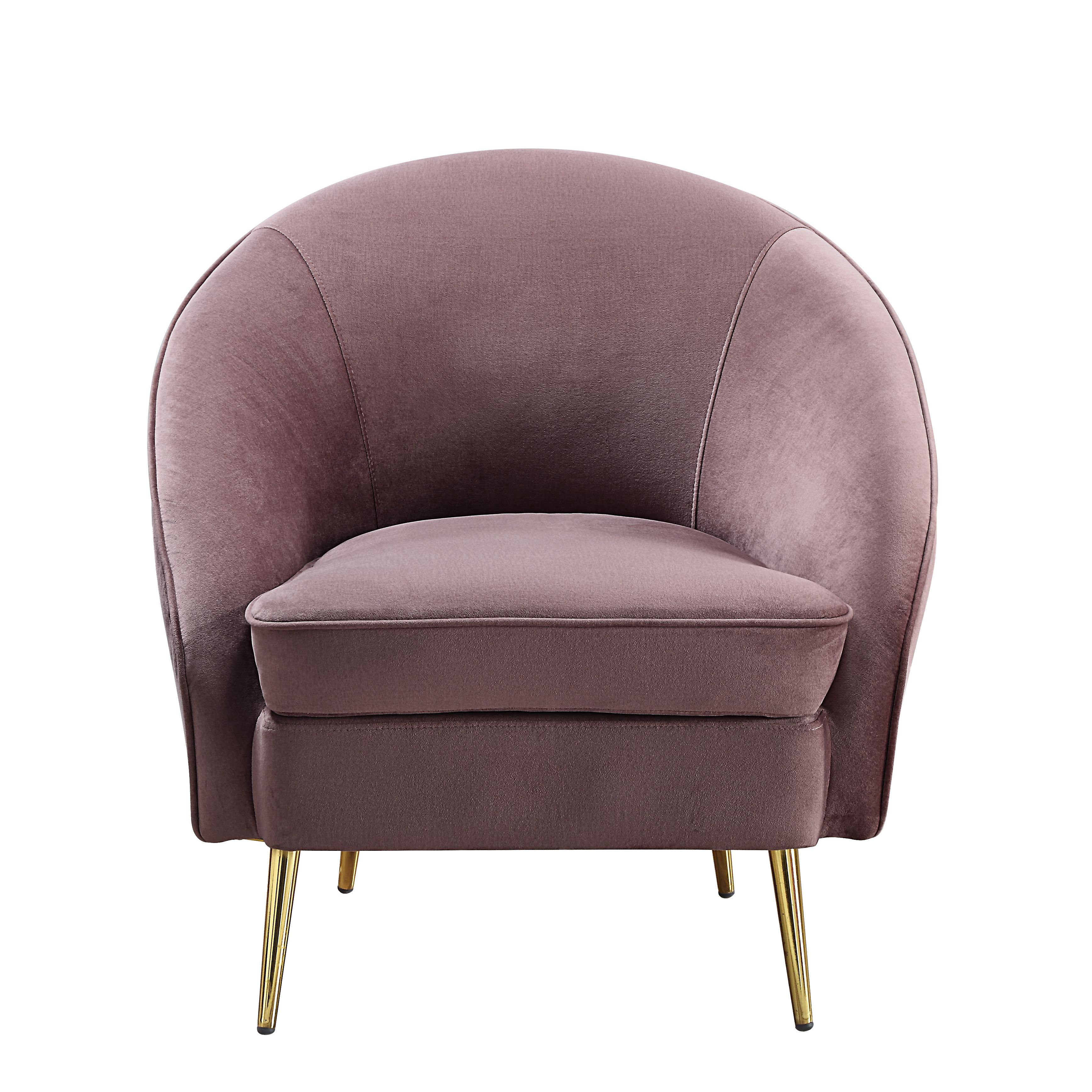 Everly Quinn Pink Velvet Chair | Wayfair