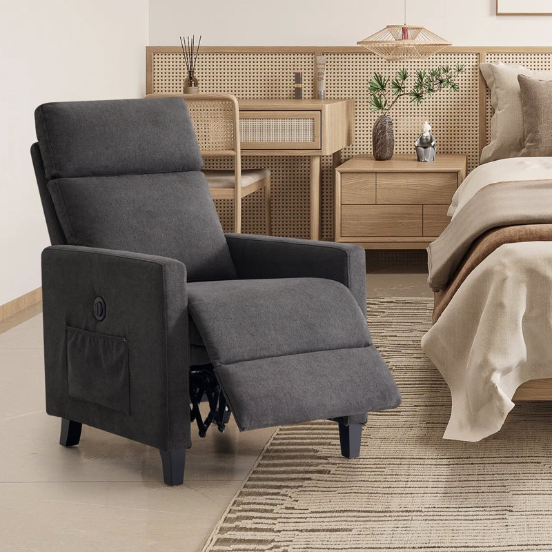 Ivy Bronx Haldeman Upholstered Power Recliner Sturdy and Durable for ...