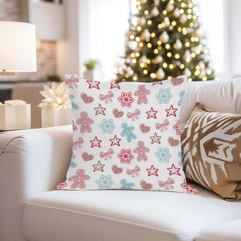 Ethan Taylor Holiday Chrismas Ginger Bread Man & Stars Pattern Modern ...