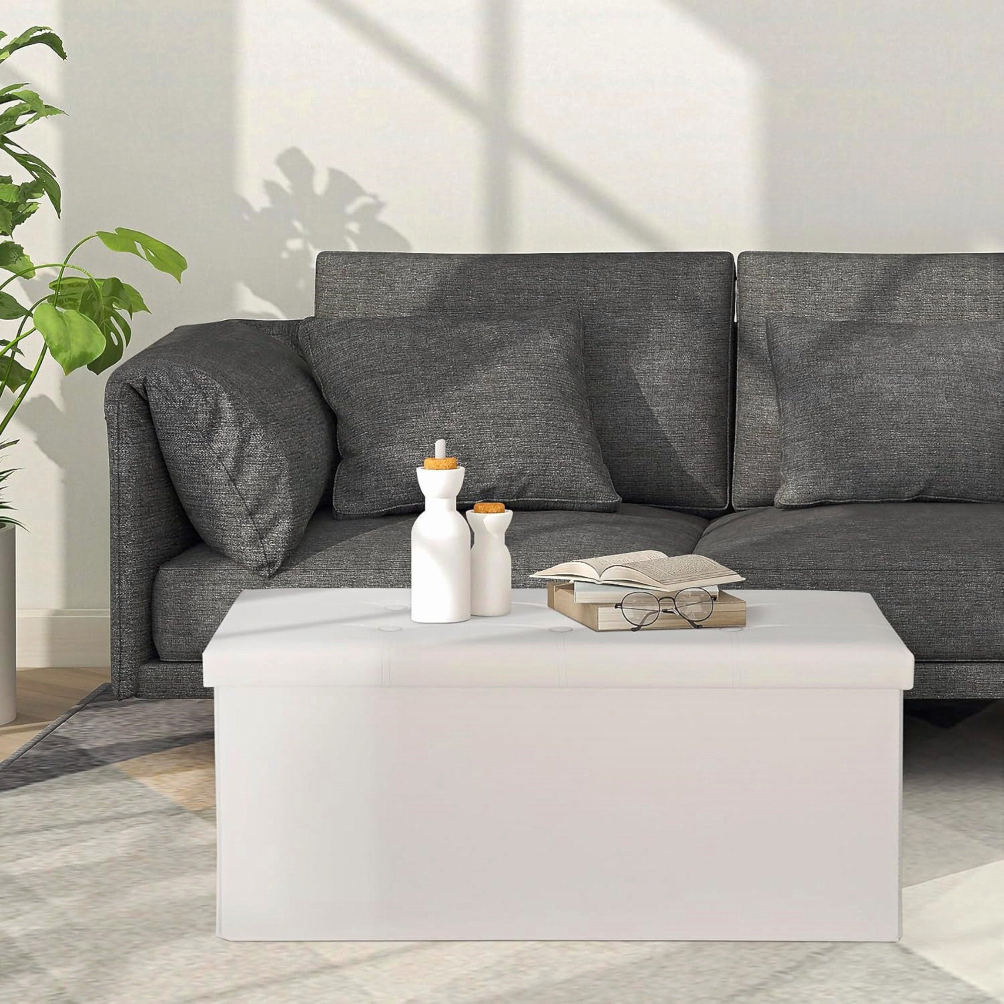 Latitude Run® Storage Ottoman Bench, Foot Rest Stool | Wayfair