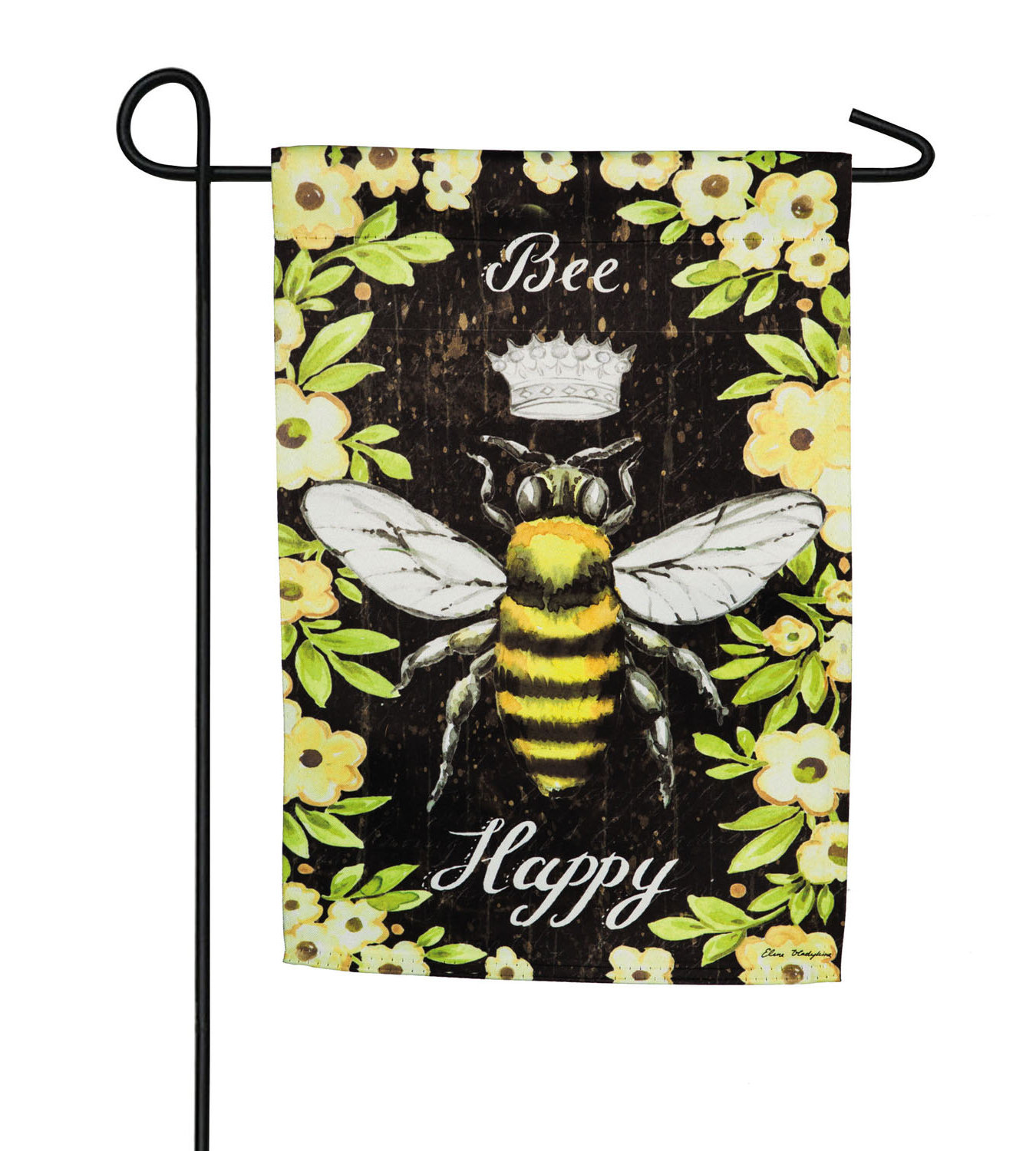 Evergreen Enterprises, Inc Bee Happy Queen Bee 2-Sided Polyester 18 x ...