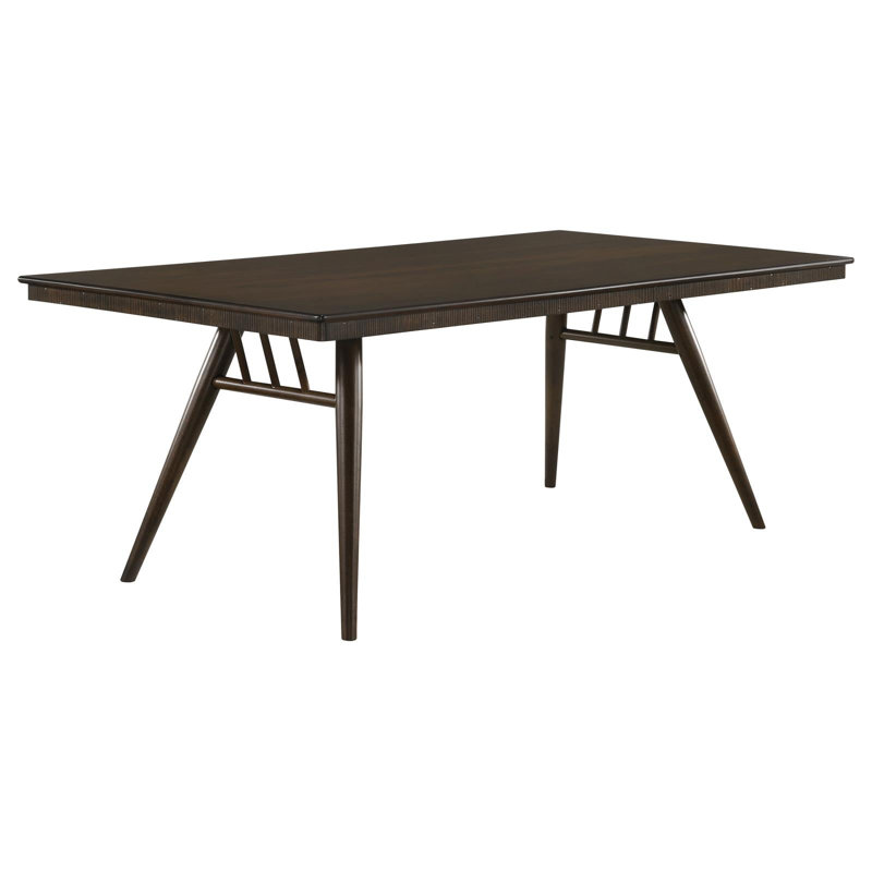 George Oliver Wes Dark Walnut Rectangular Dining Table | Wayfair