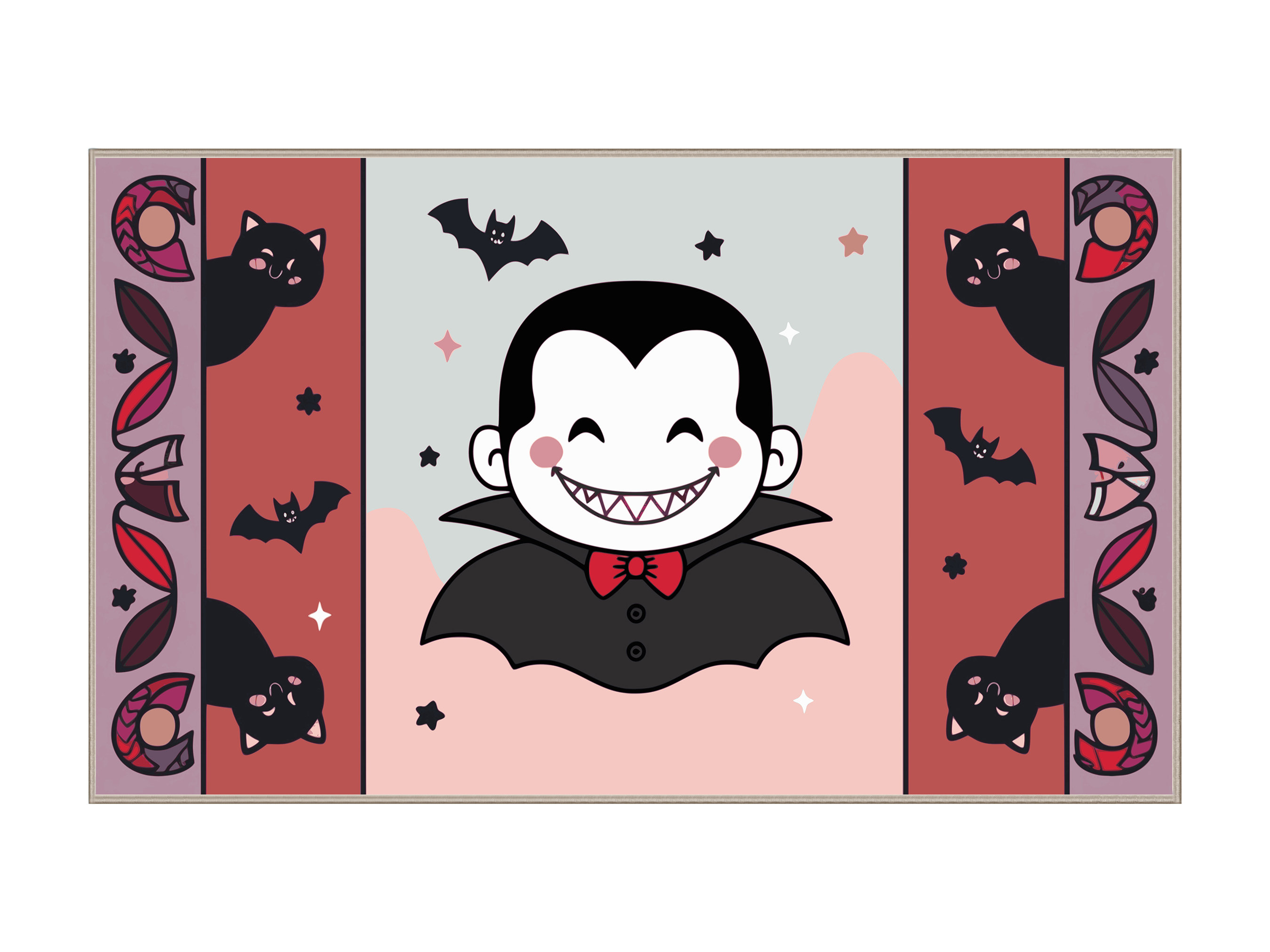 The Holiday Aisle® Halloween Fall Season Holiday Rug | Wayfair