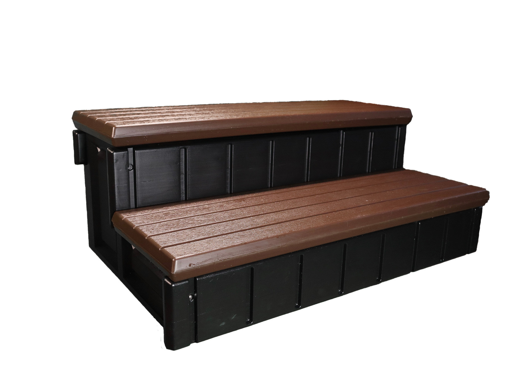 Confer Plastics 36" Storage Spa Steps Espresso & Reviews | Wayfair