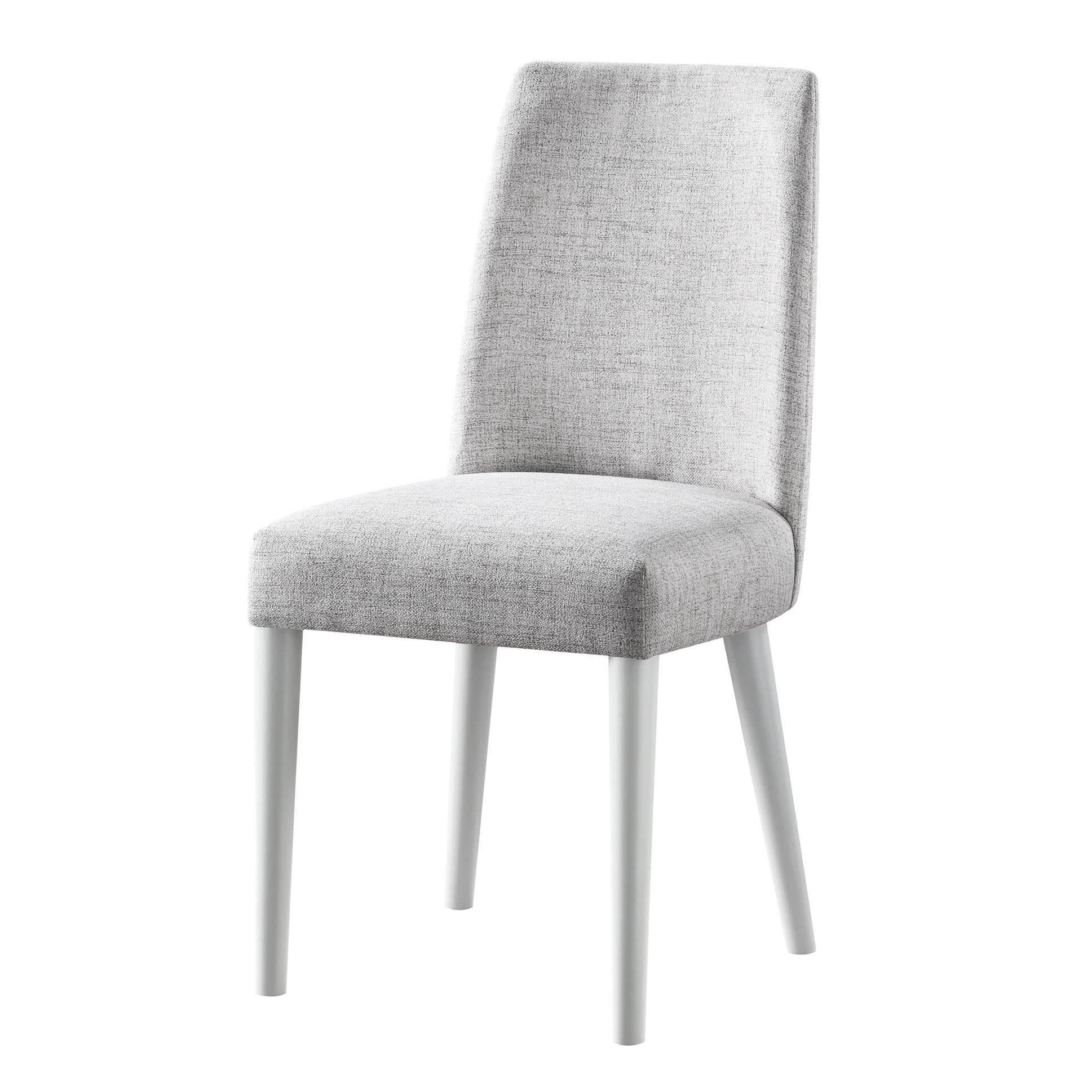 George Oliver Stylish Gray Fabric Chair With Solid Wood Leg Framework ...