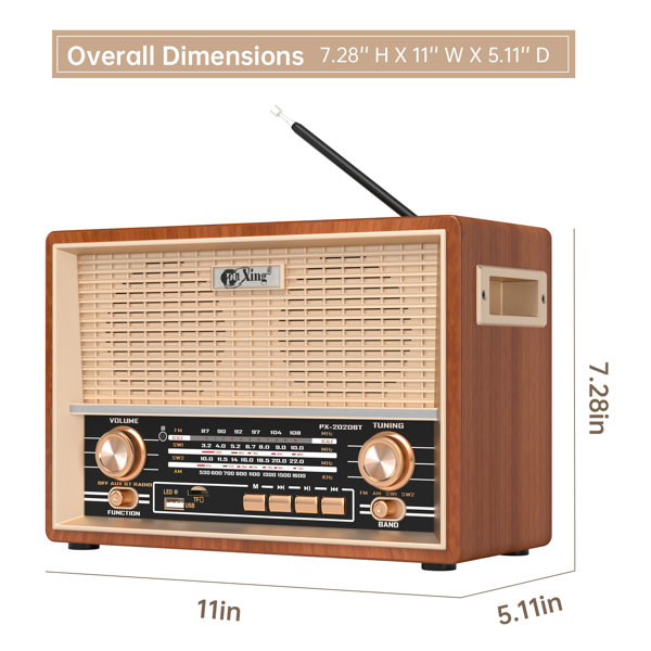 Topteng Vintage Decorative Radio | Wayfair