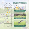 Wildon Home® Fabozzi 59'' H X 20'' W Metal Garden Trellis Bright ...