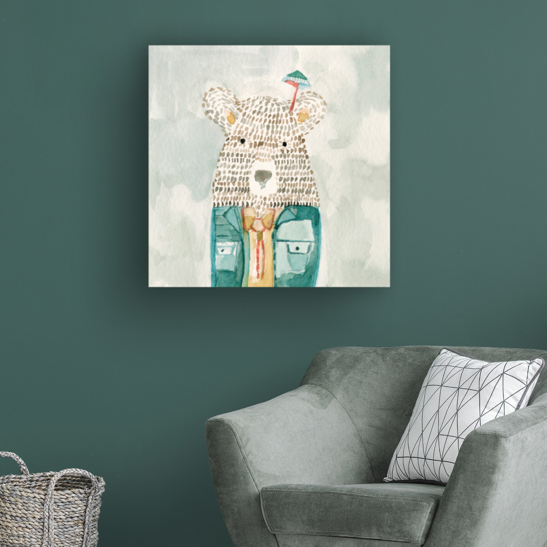 Trinx Natalie Timbrook 'Mr Bolo Bear' Canvas Art - Wayfair Canada