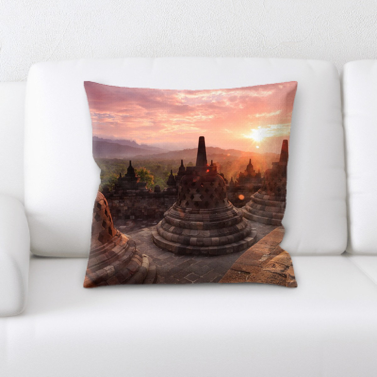 East Urban Home Statue Square Pillow Cover & Insert | Wayfair