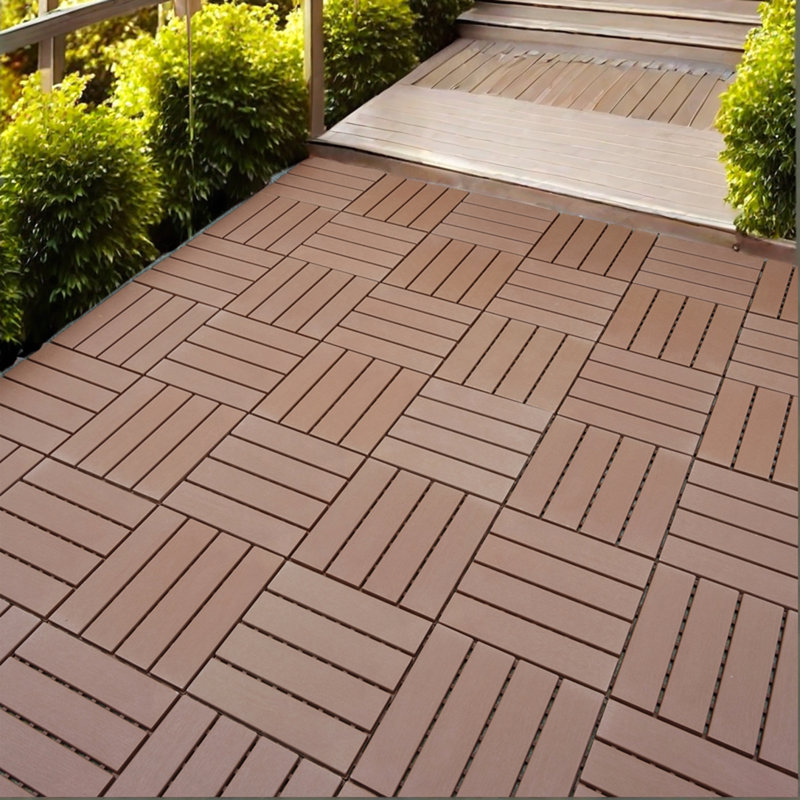 Takason Plastic Interlocking Deck Tiles, 44 Pack | Wayfair