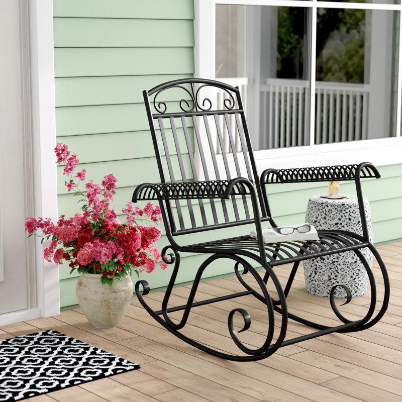 Fleur De Lis Living Nocona Outdoor Porch Rocking Chair "& Reviews ...
